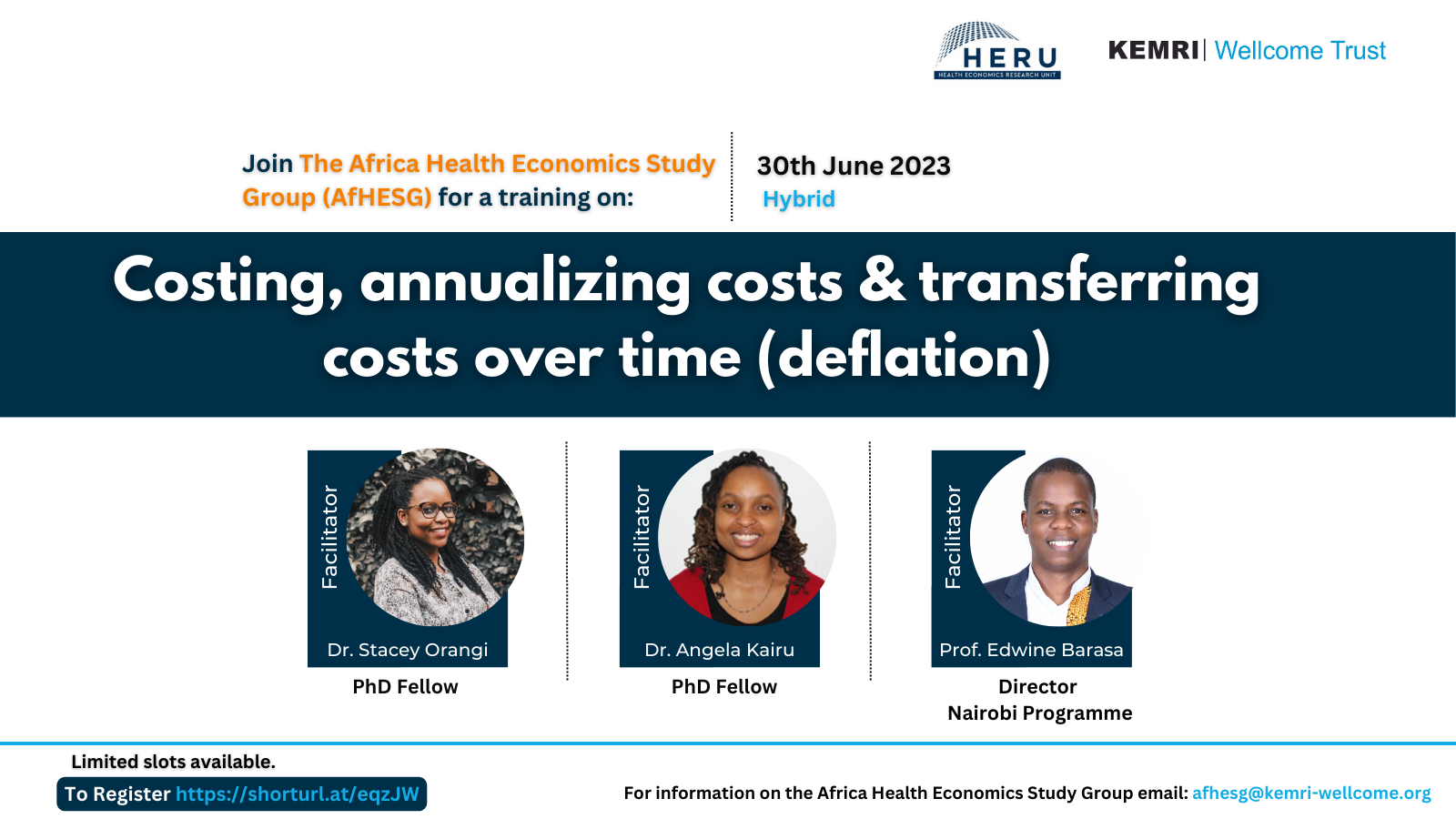 Health Economists leveraging peer learning - KEMRI